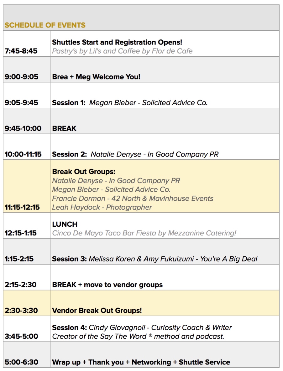 schedule | Relevant Workshop